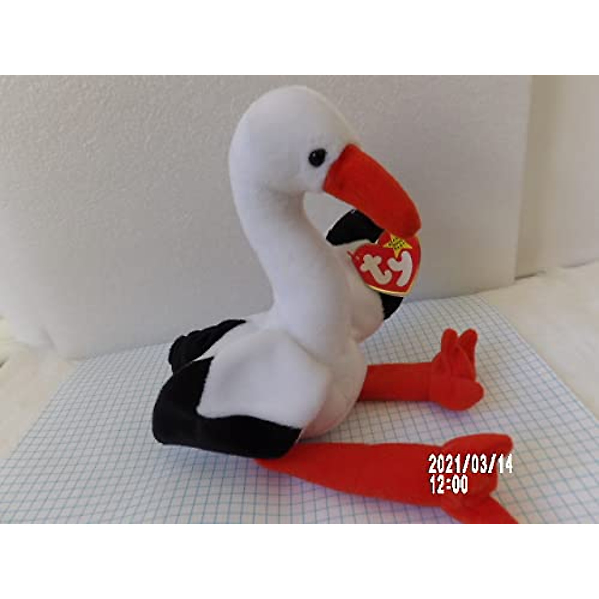 Beanie Babies Baby Ty Stilts Stork Bird w/ Tag ^G#fbhre-h4 8rdsf-tg1334286