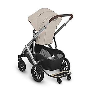 UPPAbaby Vista V2 Stroller - Greyson (Charcoal Melange/Carbon/Saddle Leather) + Piggyback for Vista & Vista V2