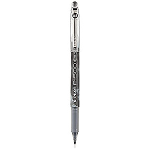 PILOT Precise P-500 Gel Ink Rolling Ball Stick Pens, Extra Fine Point, Black Ink, 12-Pack (38600)