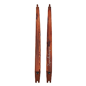 TOPARCHERY Archery Takedown Hunting Recurve Bow Limbs Replacements 25-60lbs ILF Bowlimbs for Recurve Bow Tradition Hunting and Target Shooting (Brown, 50LB)