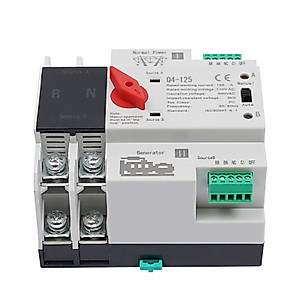 Dual Power Automatic Transfer Switches Self Cast Conversion Switch Generator Changeover Switch 110V (2P 100A)