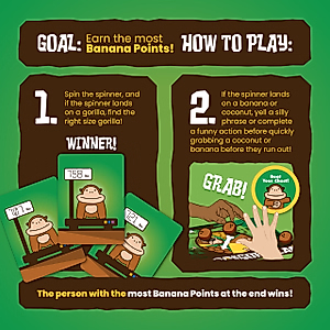 800 Pound Gorilla Board Game by Taco Cat Goat Cheese Pizza - Fun Family Card Game for Kids and Adults – Great for Family Game Night, Birthday Gift for Kids 8+ - Easy, 15 min, 2-6 Players