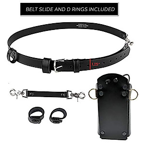 Firefighter Bundle- Anti-Sway Strap for Radio Strap, Radio Strap/Belt, Firefighter's Radio Holder, Black