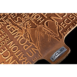I-CLIP Heritage Steel Blasted Liberty Desert, Wallet, Card Holder, Slim Wallet, Smart Wallet, Stainless Steel