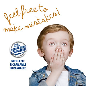 CARIOCA Oops Black Erasable Pen Refills Compatible with Thermosensitive Ink, 3 Pieces, Black