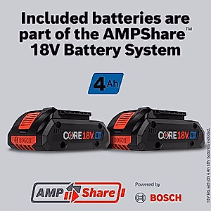 BOSCH GKS18V-22B25 18V Brushless Blade-Right 6-1/2 In. Circular Saw Kit with (2) CORE18V 4 Ah Advanced Power Batteries