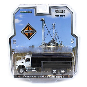 International Harvester 1/64 White & Black International Workstar Grain Truck with Tandem Axle 51422-A