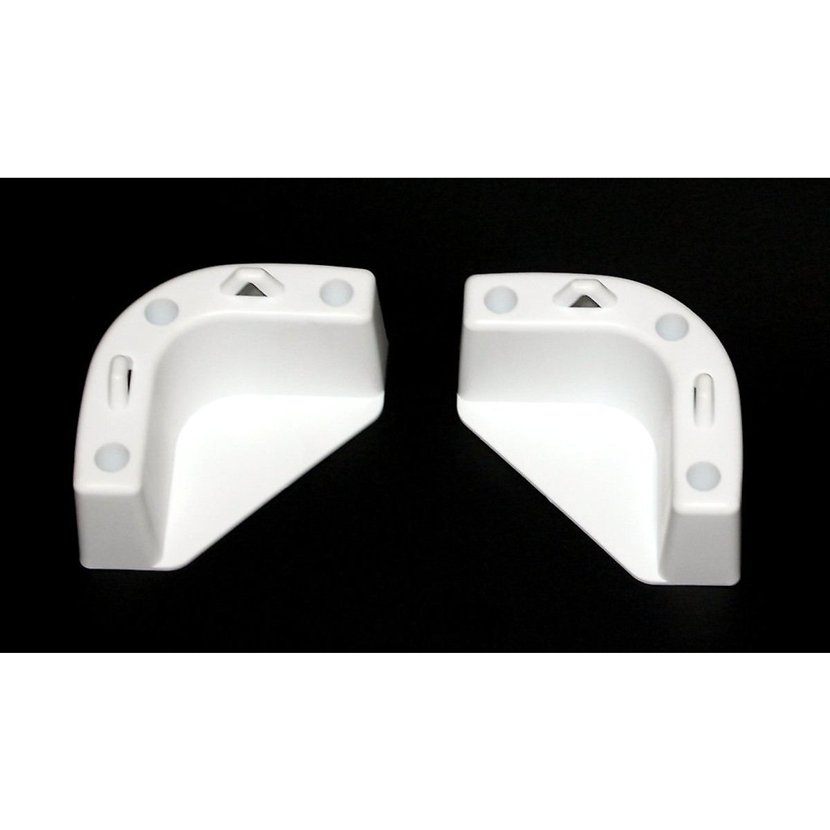 Boat Marine Cooler Mounting Kit for Yeti Igloo Engle Coleman (Set of 4) Black or White (White)