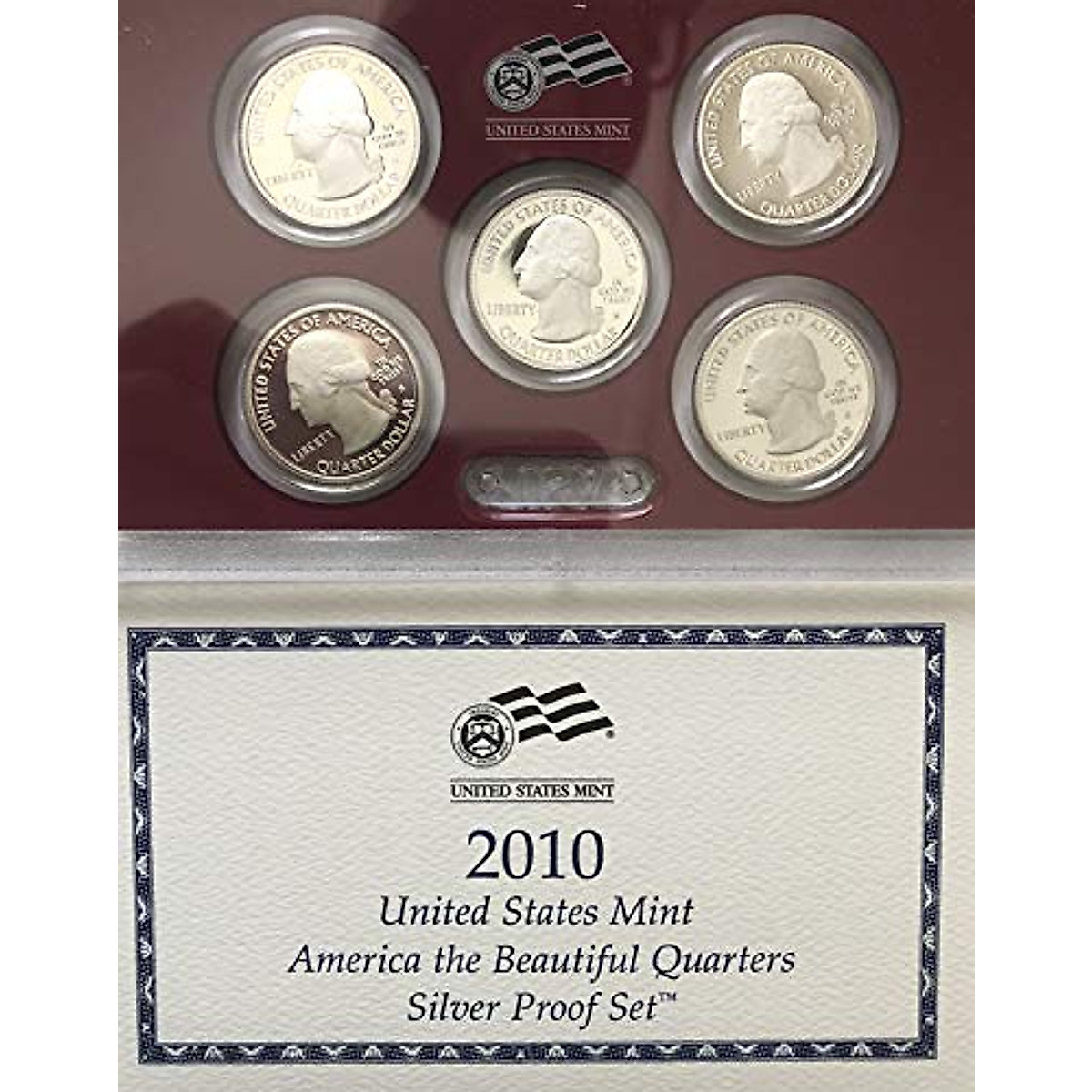 2010 S Silver National Park Quarter Proof set Comes in Original US mint Packaging Proof