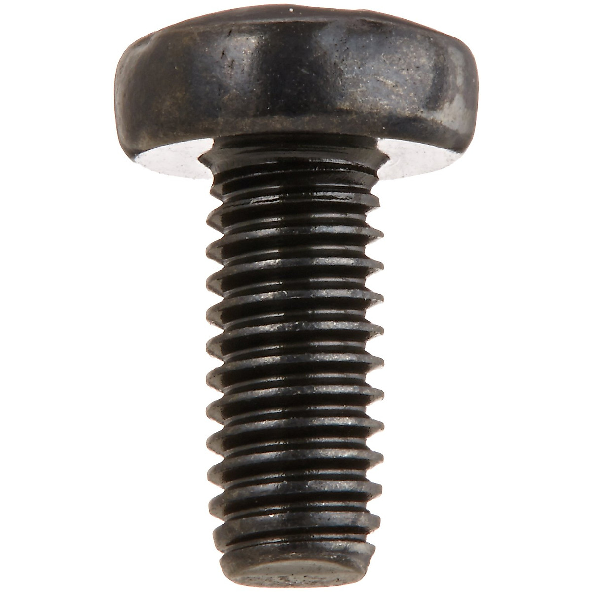 Small Parts M3.58D7985AB Steel Pan Head Machine Screw, Black Oxide Finish, Meets DIN 7985, #1 Phillips Drive, M3.5-0.6 Thread Size, 8 mm Length, Fully Threaded, Import (Pack of 100)
