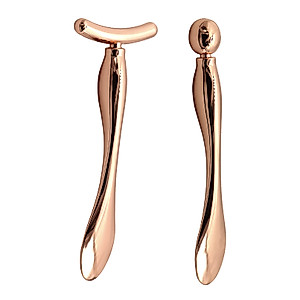 2PCS Metal Eye Cream Applicator Wand Stick, Massager Skin Care Tools, Face Roller Massager Tool,Eye Massage Wand Stick Girls Women Facial Massager for Reducing Puffiness Wrinkle