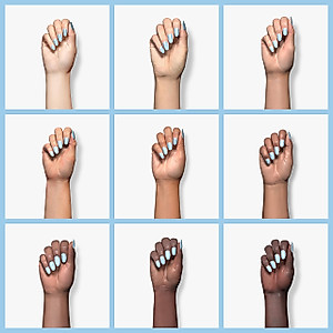 wet n wild Nail Polish Wild Shine, Light Blue Putting on Airs, Nail Color