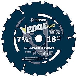 Bosch DCB718 7-1/4 In. 18 Tooth Daredevil Portable Saw Blade Fast Cut