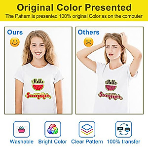 Yamation DTF Transfer Film: A4 (8.3" x 11.7") 15 Sheets Premium Double-Sided Matte Finish PET Transfer Paper Direct to Film for T Shirts