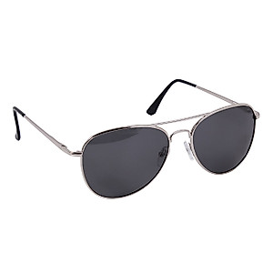 Rothco 58mm Polarized Wayfarer Sunglasses (Chrome/Smoke)