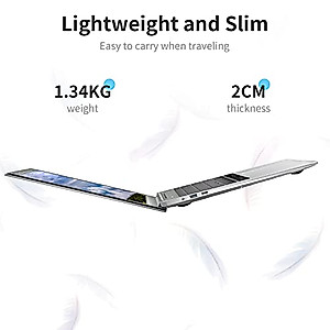 SGIN Laptop, 15.6 Inch 4GB DDR4 RAM 128GB SSD, Laptops with Intel Celeron Quad Core Processor, Intel UHD Graphics 600, WiFi, Bluetooth 4.2, USB3.0, Mini HDMI, Webcam