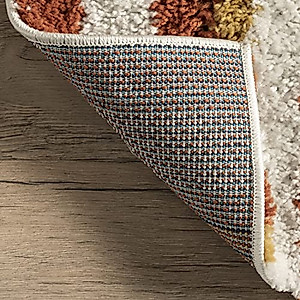 nuLOOM Dotty Half Sunset Shag Area Rug, 8' x 10', Orange