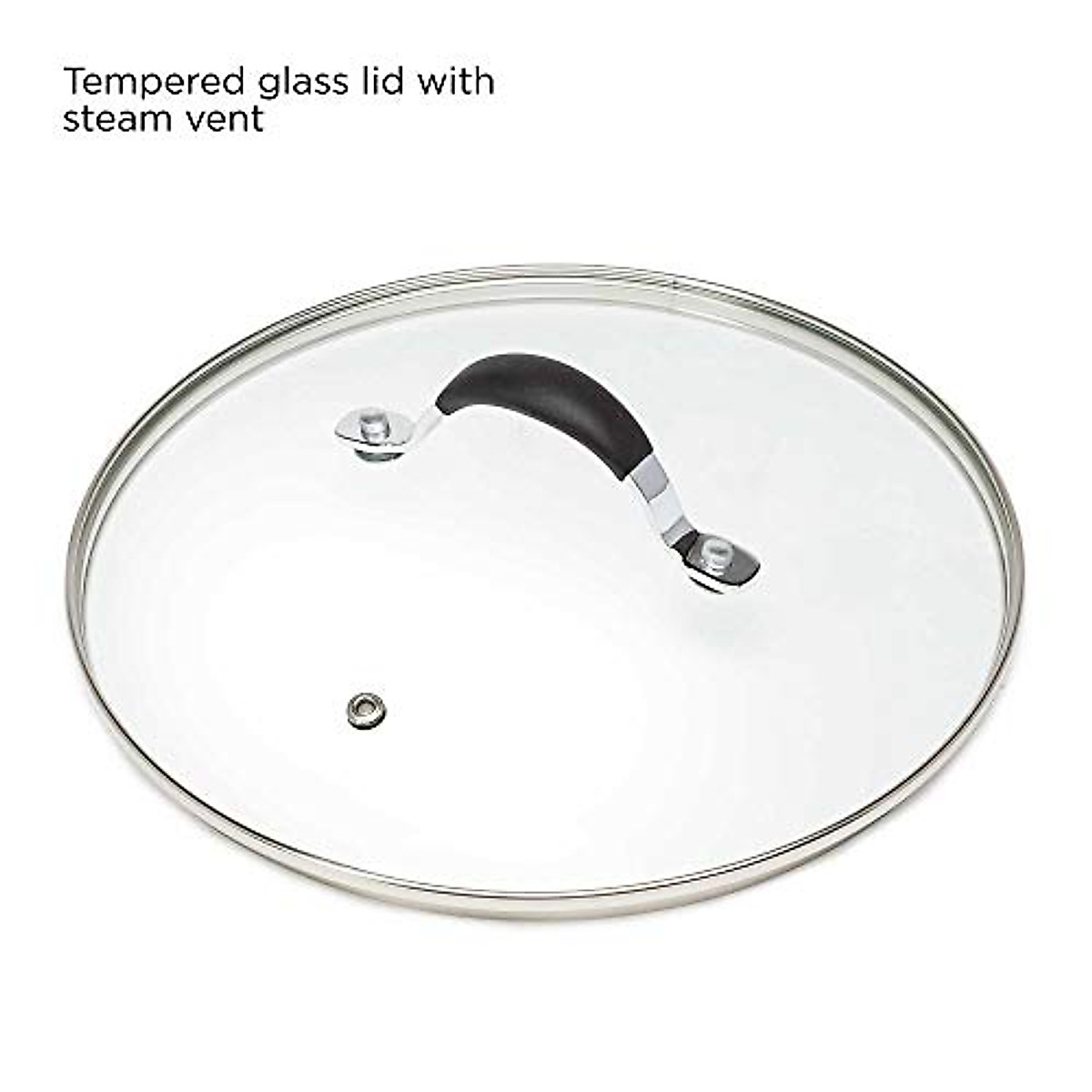 Ecolution Impressions Hammered Nonstick Pots and Pans Set, Dishwasher Safe Cookware with Riveted Stainless Steel Handles, 10-Piece, Copper