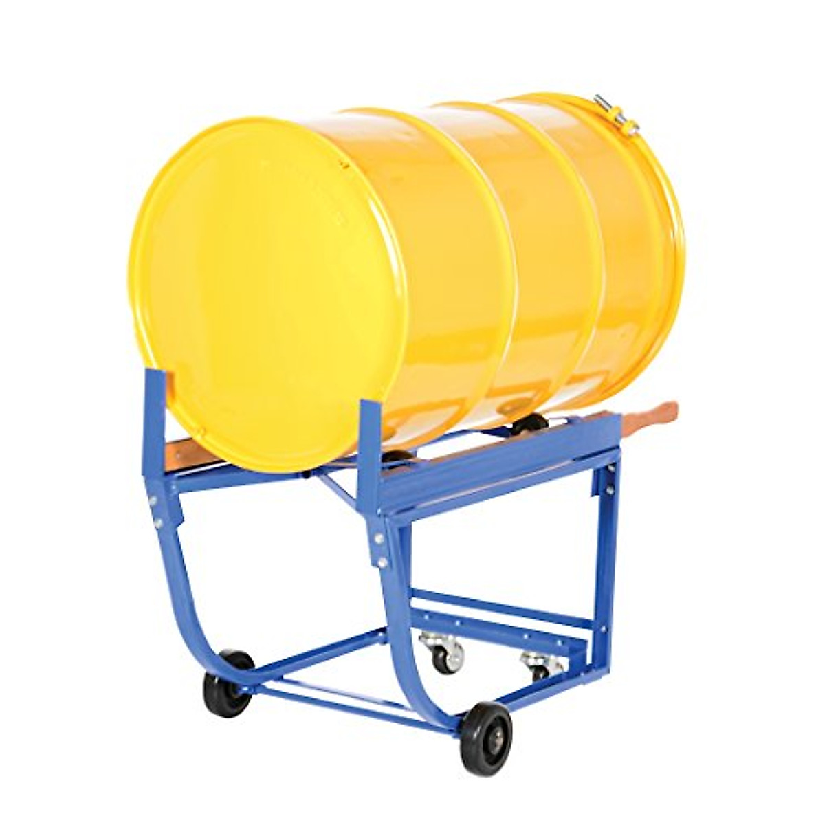 Vestil RDC-1000-5PO Deluxe Rotating Drum Cart with Polyolefin Wheel, Steel, 1000 lbs Capacity