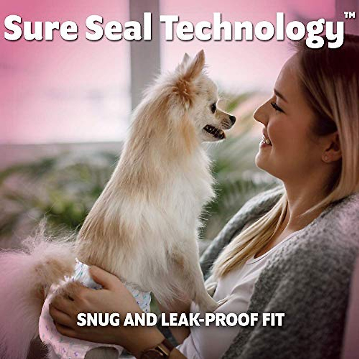 OUT! Pet Care Disposable Female Dog Diapers | Absorbent with Leak Proof Fit | Toy, 32 Count