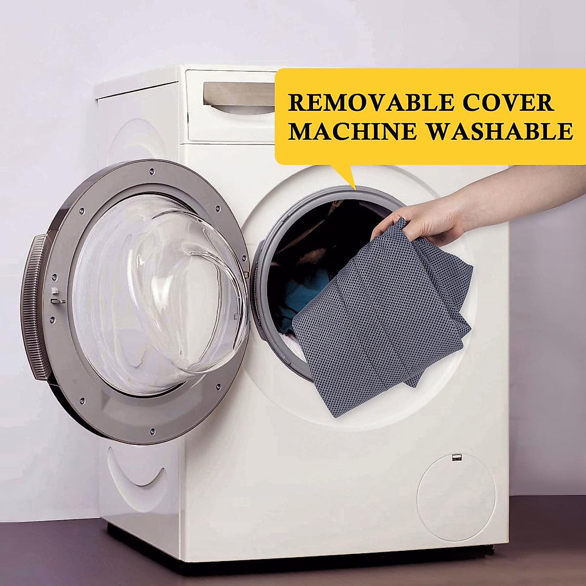 fowong Door Draft Stopper 36 Inch Adjustable Draft Stopper for Bottom of Doors, 30" to 36" Soundproofing Noise Blocker Cover Gap up to 1.5", Grey