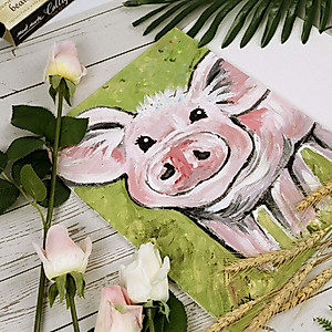 Mont Marte Canvas Panels Signature 5pc, 4 x 4in (10.2 x 10.2cm), Canvas Board, Thin Canvas, Acrylic Titanium Primed, Suitable for Oil and Acrylic Painting, Acid Free