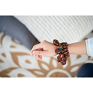 Meinl Sonic Energy Seed Shell Shaker Percussion Instrument Anklet/Bracelet — Nature Sounds for Meditation, ASMR, Sound Therapy, Yoga