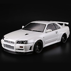 Goolsky Killerbody 48646 Skyline (R34) Finished Body Shell Frame for 1/10 Electric Touring RC Racing Car DIY (White)