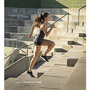 Jaybird Tarah Bluetooth Wireless Sport Headphones for Gym Training, Workouts, Fitness and Running Performance: Sweatproof and Waterproof – Black Metallic/Flash