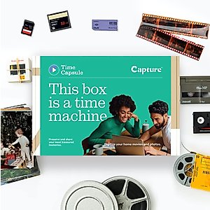 Digitization Shipping Kit – Service to Transfer 8 Items of Analog Media to Digital and USB Output | VHS Video to Digital | 8mm Film to Digital | Photo Digitization | Digitize Memories Conveniently