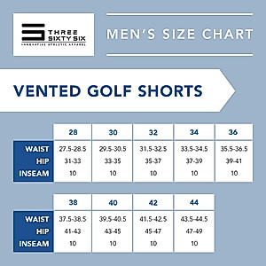 Three Sixty Six Mens Dry Fit Golf Shorts 10 in Inseam - Quick Dry Casual Chinos w/Elastic Waist