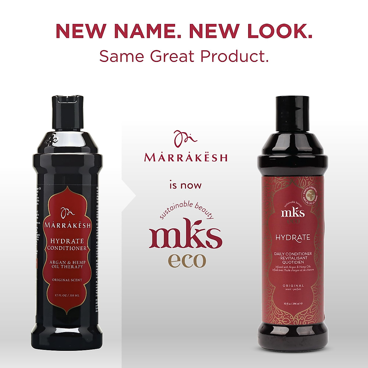MKS eco Hydrate Conditioner, Original Scent - 10 fl oz - Nourish & Moisturize Hair, Protect Against Breakage - Moroccan Argan Oil, Hemp Seed Oil - Vegan, Cruelty Free