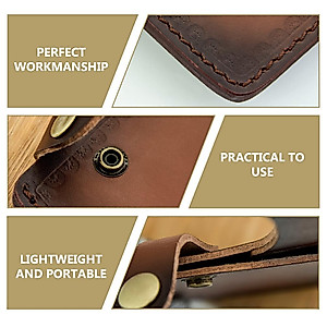 Meat Cleaver Covers Universal Leather Knives Universal Meat Cleaver Covers PU Leather Knife Butcher Knife Guards Protectors Blade Shield Guard Hatchet