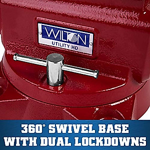 Wilton 656UHD Utility HD Bench Vise, 6-1/2" Jaw Width, 6-1/4" Jaw Opening (28815)