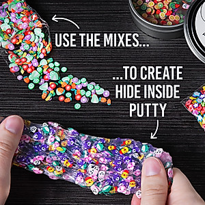 Crazy Aaron’s Thinking Putty Hide Inside! Design Studio Kit - Create, Mix, Mold, Fun Activity Set, Mix-in Pieces, Sensory ThinkingPutty, Fidget, Never Dries Out, Non-Toxic, Kids Ages 5+