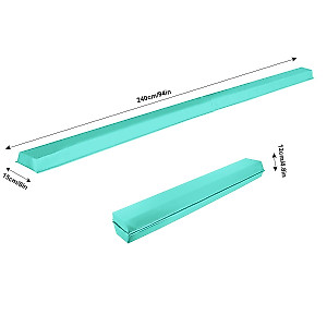 FBSPORT 8ft Balance Beam: Folding Floor Gymnastics Equipment PU Leather for Kids Adults,Non Slip Rubber Base, Gymnastics Beam for Training, Practice, Professional Home Training