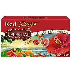 Celestial Seasonings Tea Caffeine Free Herbal Tea, Red Zinger 20 ea