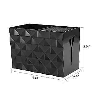 Professional Salon Scissors Box for Stylist Scissors Rack Holder Case. Hairdressing Combs Clips Storage Box (Black)