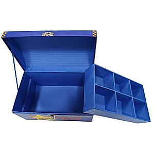 My Tiny Treasures Box Company Treasure Chest Box Desktop Size 10"x6"x6" for Teachers and Classroom Toy Prizes Awards for Star Students