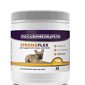 PICCARDMEDS4PETS StrongFlex Joint Support Soft Chews with MSM SM/MD Dogs 0-59 lbs 84 CT