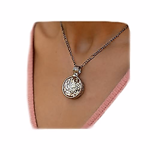 Handmade Queen Annes Lace Necklace - Wildflower in Glass Pendant - Artisan Jewelry Gift for Women - Real Pressed Flowers,