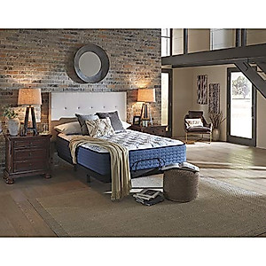 Signature Design by Ashley Mt Dana 15 Inch Plush Hybrid Mattress, CertiPUR-US Certified Foam, Queen