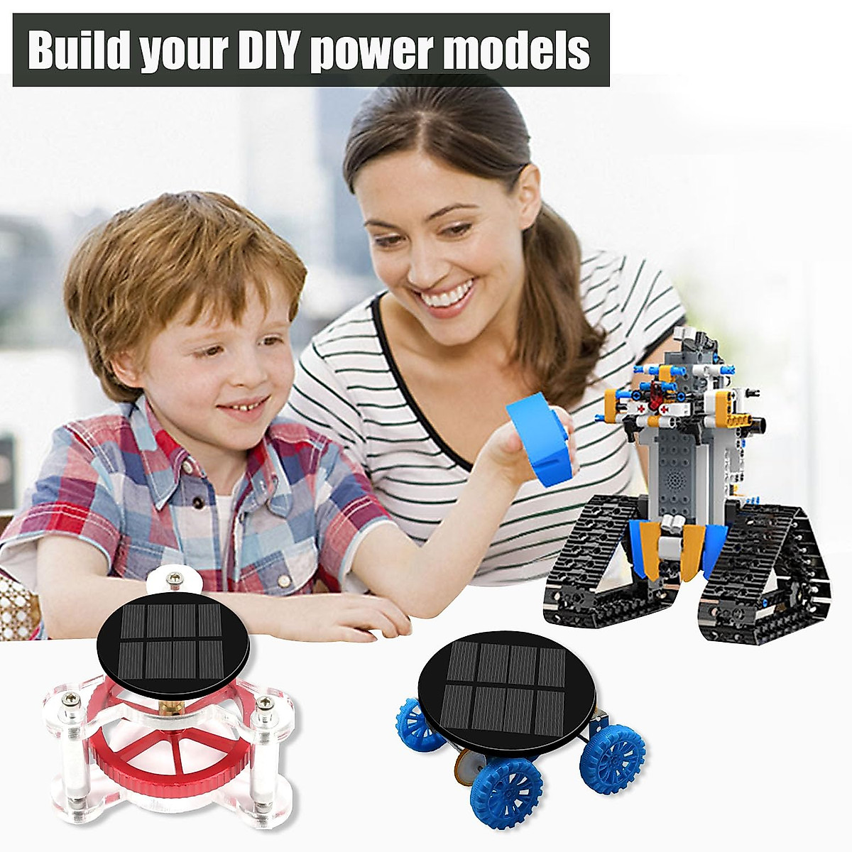 5Pcs Mini Solar Panels for Solar Power, 4V 130mA Mini Solar Panel Kit DIY Electric Toy Photovoltaic Cells Solar Epoxy Cell Charger Diameter 2.87"(73mm)