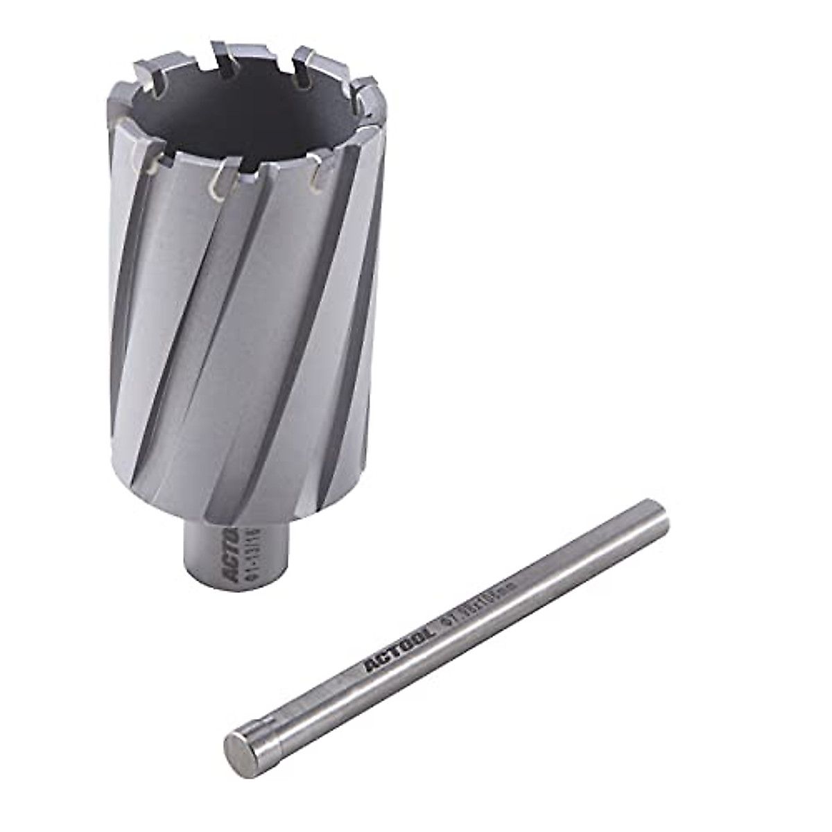ACTOOL 1-13/16'' Diameter x 2'' Depth of Cut Carbide Tipped TCT ANNULAR Cutter with 3/4'' Weldon Shank