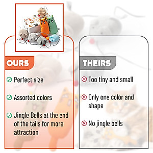 Mr. Pen- Catnip Toys, 7 Pcs, Mouse Cat Toy, Catnip Toys for Indoor Cats, Cat Nip Toys, Catnip Toys for Cats, Mouse Toy for Cats, Cat Toy Mouse, Toys with Catnip, Cat Toys Mice