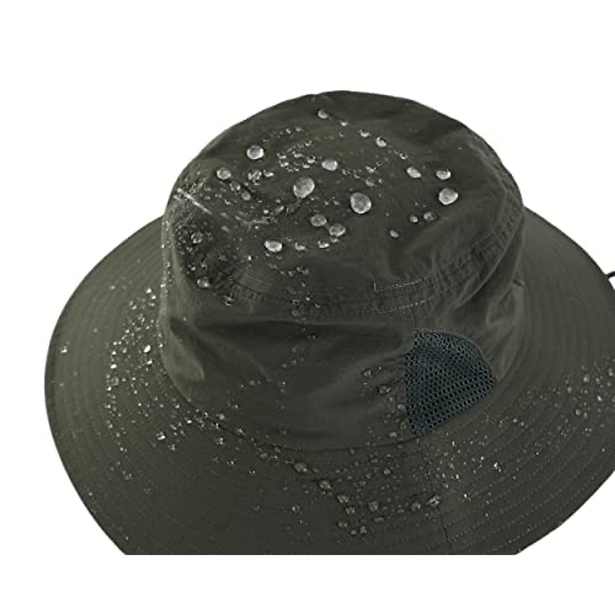 Connectyle Lightweight Cool Mesh Ponytail Bucket Sun Hat for Women UPF 50+ Summer UV Hat Army Green