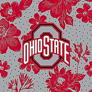 Vera Bradley Women's Cotton Collegiate All in One Crossbody Purse With RFID Protection (Multiple Teams Available), The Ohio State University Gray/Red Rain Garden - Recycled Cotton, One Size