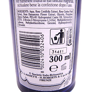 Acqua Distillata Alle Rose (Rose Water) 300 ml by Manetti Roberts