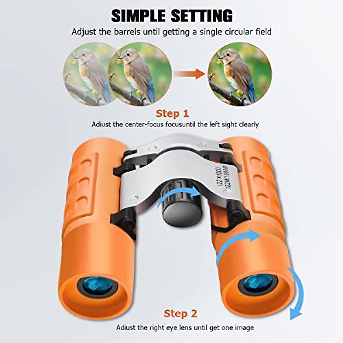 OuYteu Binoculars 122x1000 Compact with Clear Low Light Vision, Large Eyepiece Waterproof Binocular for Adults Kids,High Power Easy Focus Bird Watching,Outdoor Hunting,Travel,Sightseeing1