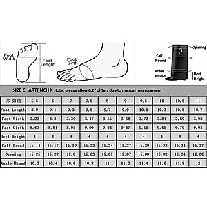 CDHYX Fold Over Boots for Women Pointy Pull-on Wedge Heel Knee Shark Boot With Side Zipper Padlock Design (Black 9)